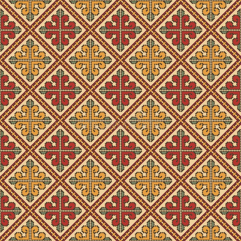 Georgian Embroidery Pattern 49 Stock Vector - Illustration of ethnic ...