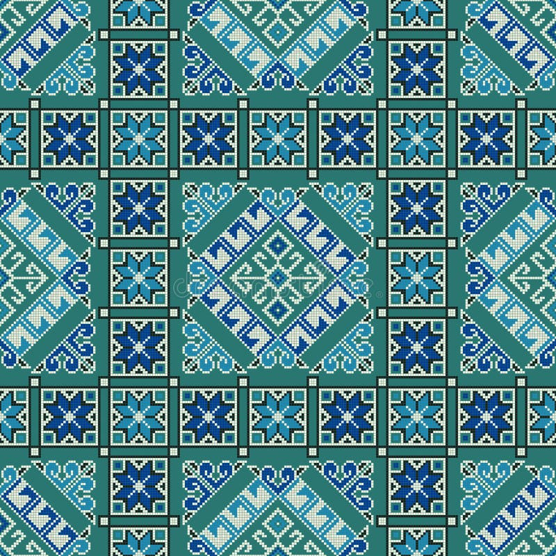 Georgian Embroidery Pattern 42 Stock Vector - Illustration of vector ...