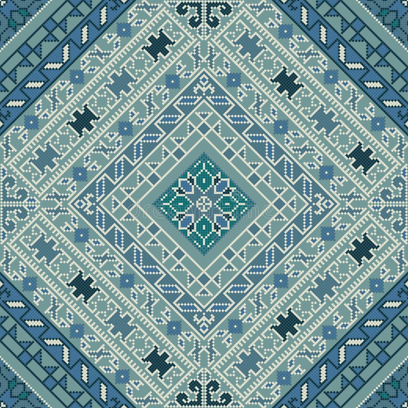 Georgian Embroidery Pattern 42 Stock Vector - Illustration of vector ...