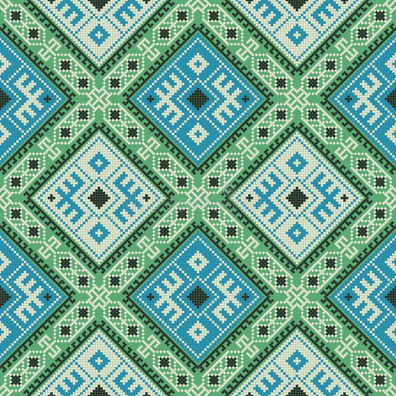 Georgian Embroidery Pattern 62 Stock Vector - Illustration of wool ...