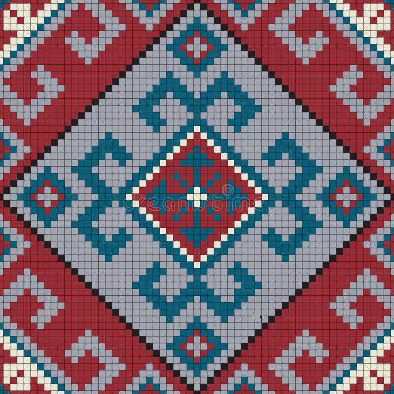 Georgian Embroidery Pattern 81 Stock Vector - Illustration of decor ...