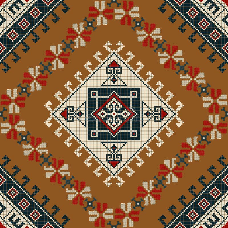 Georgian Embroidery Pattern 92 Stock Vector - Illustration of design ...