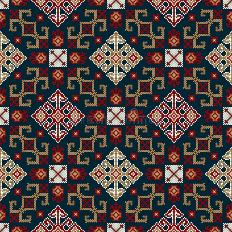 Georgian Embroidery Pattern 96 Stock Vector - Illustration of vector ...
