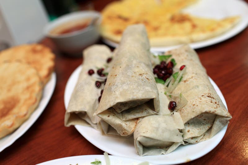 Georgian Kebab on plate stock photo. Image of gourmet - 22556318