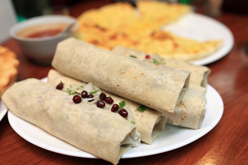Georgian Kebab on plate stock photo. Image of gourmet - 22556318