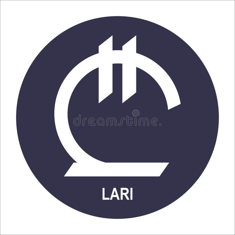 Georgian Lari Currency Icon Design Stock Vector - Illustration of money ...