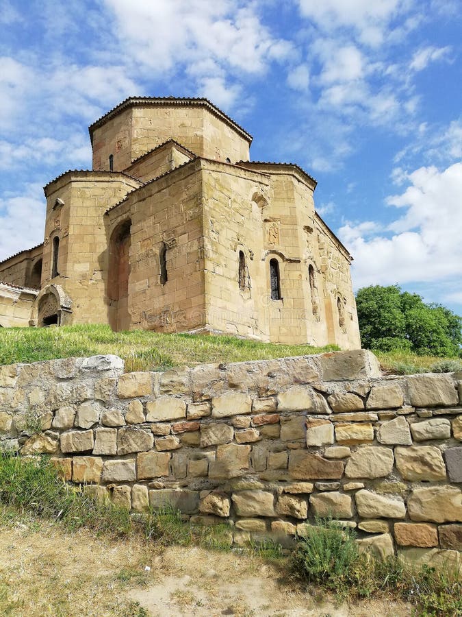 Georgian Orthodox Monastery in Mtskheta, Jvari Monastery. Stock Photo ...