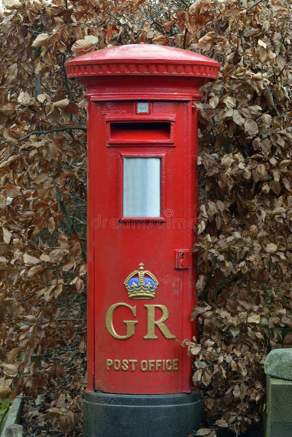 Royal Mail Letter Box with Storm Flap Stock Image - Image of uist ...