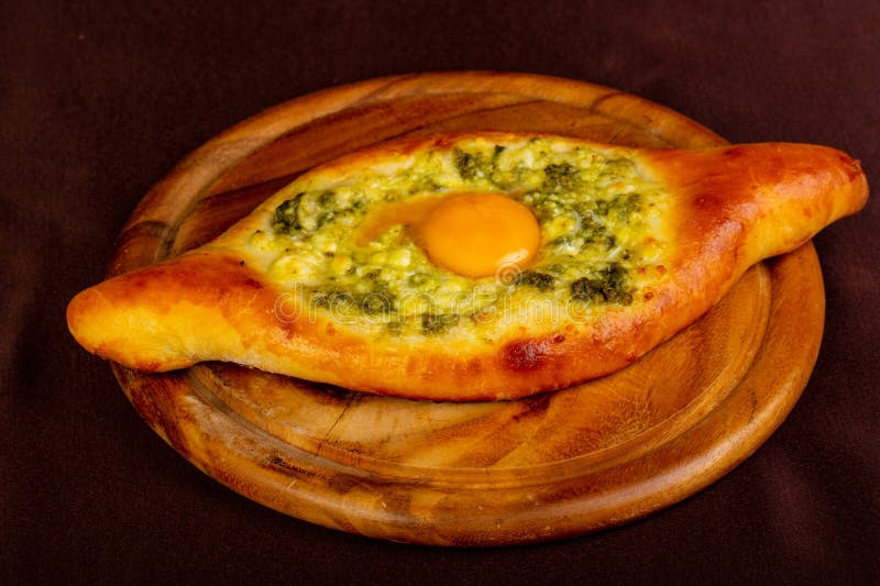 Georgian Traditional Hachapuri Stock Photo - Image of restaurant ...