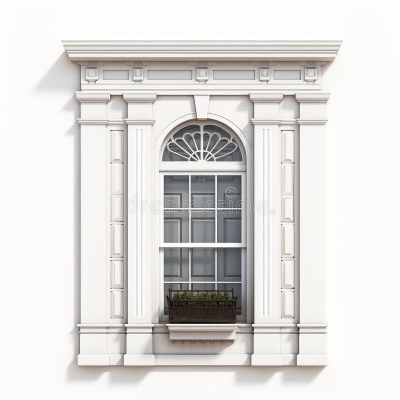 Georgian Window: 3d Model of Classical Architecture with Italianate ...