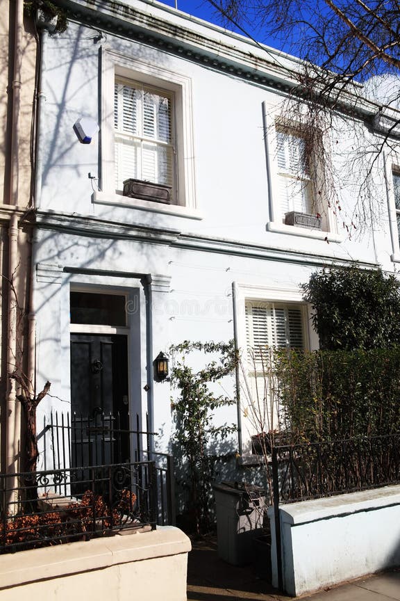 Georgier Terrasserat Radhus Fotografering för Bildbyråer - Bild av ...