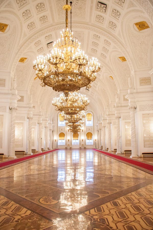 Grand Kremlin Palace Interior Stock Image - Image of accommodations ...