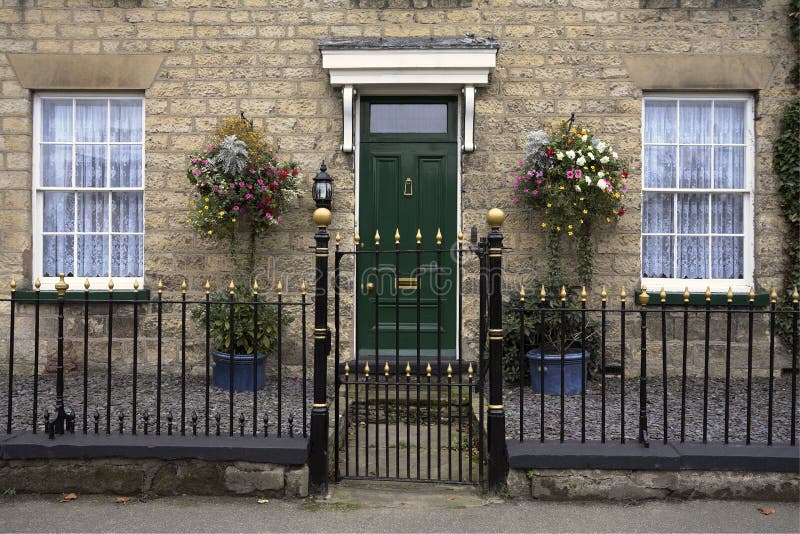 Georgisches Stadthaus - England Stockfoto - Bild von frontseite ...