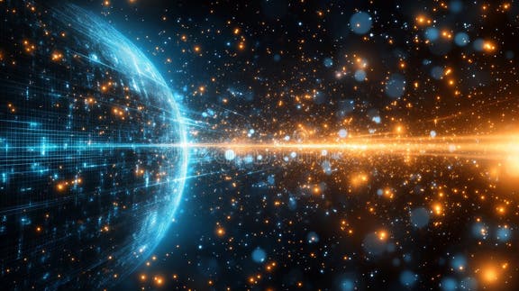 Geospatial Data Visualization on a Blue Hologram Globe Includes ...