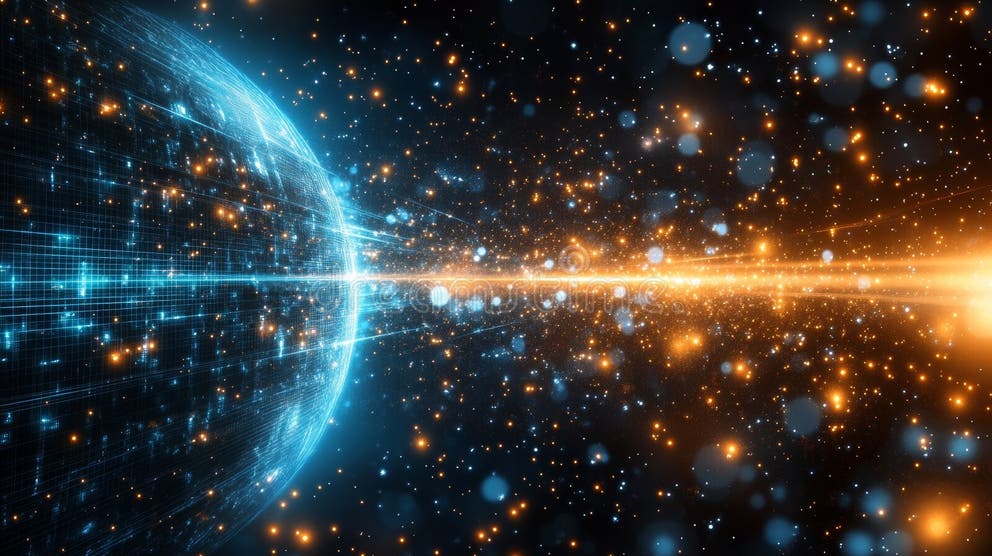 Geospatial Data Visualization on a Blue Hologram Globe Includes ...