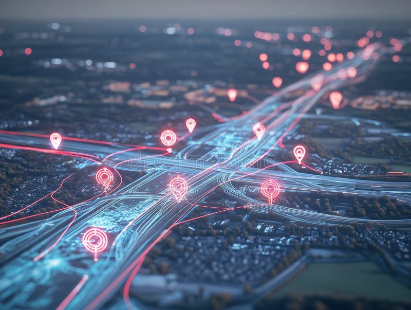 Geospatial Intelligence and Logistics Visualized on a City Map with ...