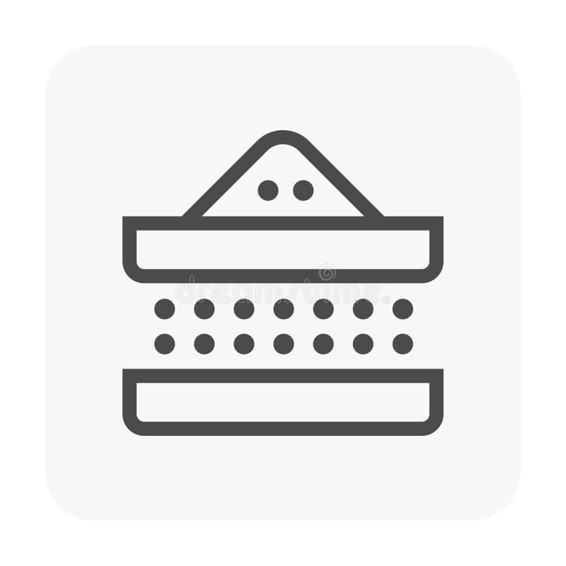 Sieve Analysis, Geotechnical Engineering Vector Icon. Stock Vector ...