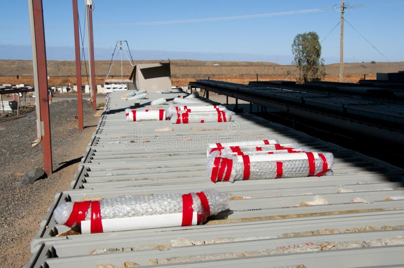 Geotechnical Rock Core Samples Stock Image - Image of gold, geotech ...