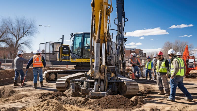 Geotechnical soil boring stock illustration. Illustration of generated ...