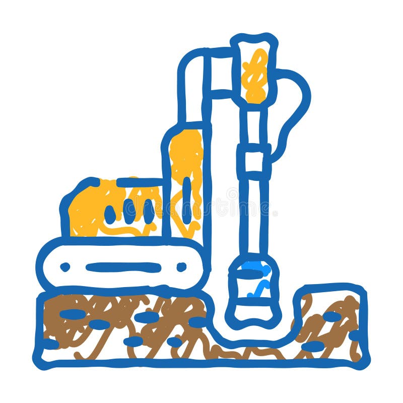 Geotechnical Study Mining Icon Color Illustration Stock Vector ...