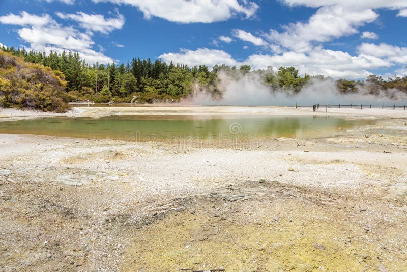 Geothermal Activity at Rotorua in New Zealand Stock Photo - Image of ...