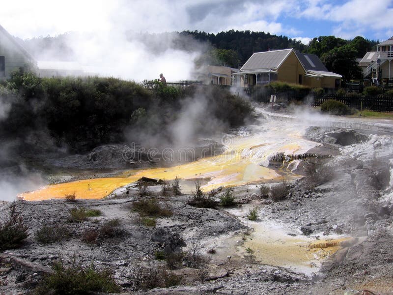 Geothermal Area stock image. Image of grey, geothermal - 4402245