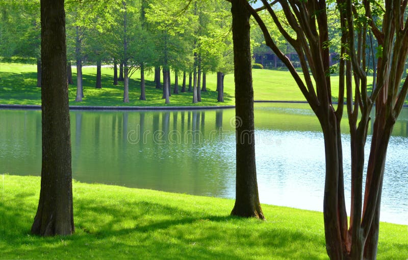 Geothermal Cooling System Pond Stock Photo - Image of system, myrtle ...