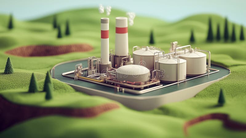 Geothermal Energy Extraction Process Stock Photo - Image of electricity ...