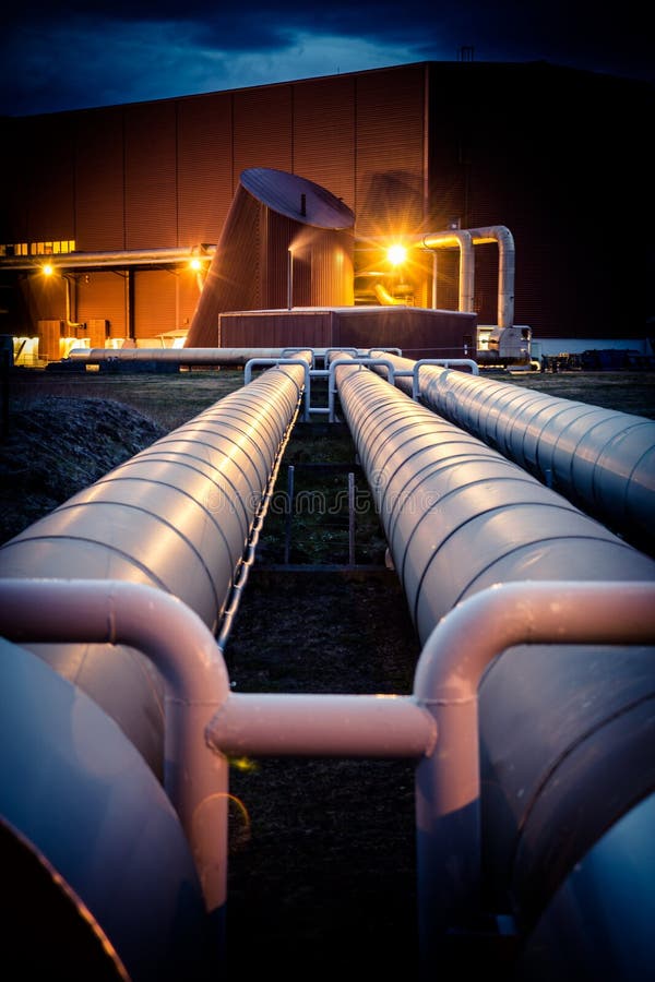 Geothermal energy pipeline stock image. Image of pipeline - 27809677