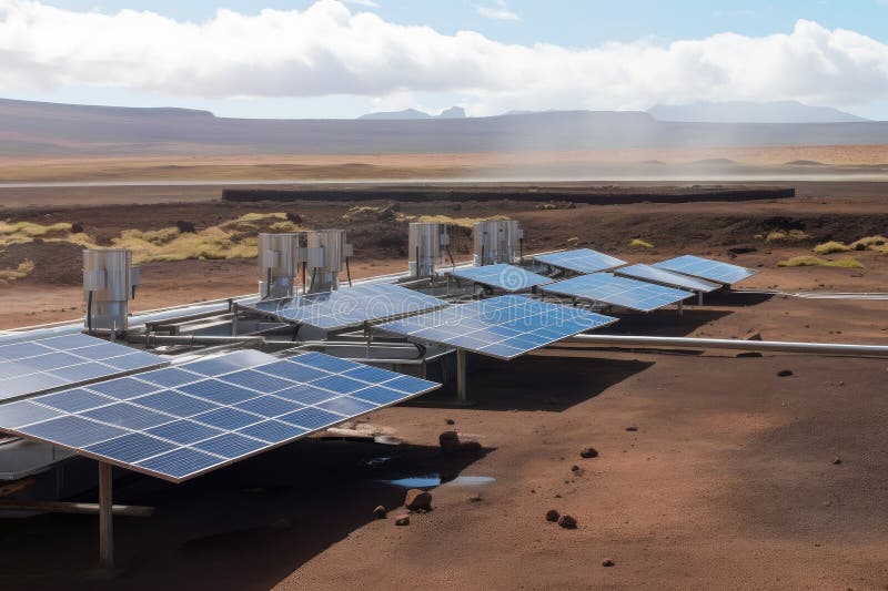 Geothermal Energy System with Array of Solar Panels for Clean ...