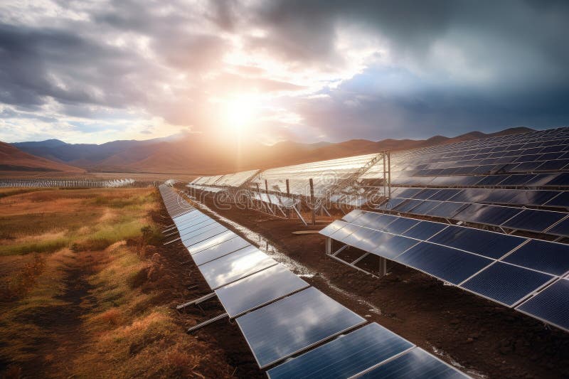 Geothermal Energy System with Array of Solar Panels for Clean ...