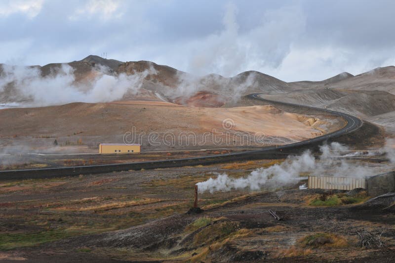 Fumarole Geothermal stock image. Image of surface, production - 45641075