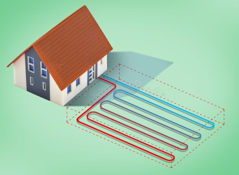 Geothermal Heating and Cooling System Linear with Ground Horizontal ... Geothermal Heating and Cooling System Linear with Ground Horizontal ...