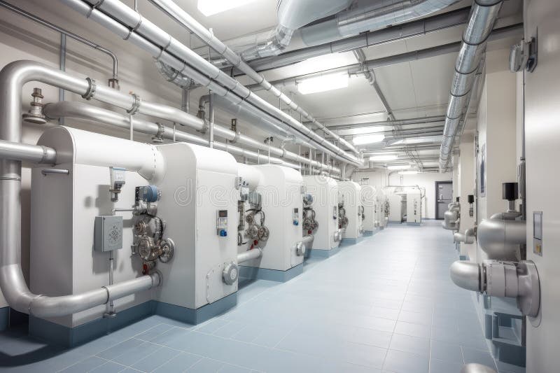 Geothermal Heating and Cooling System in a Modern Hospital, Keeping ...