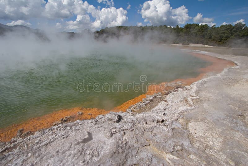Geothermal hot pool stock photo. Image of steaming, thermal - 440516