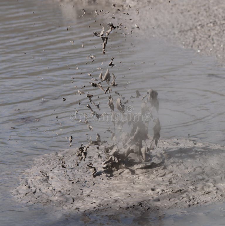 Geothermal Mud Exploding stock image. Image of roturua - 5430571