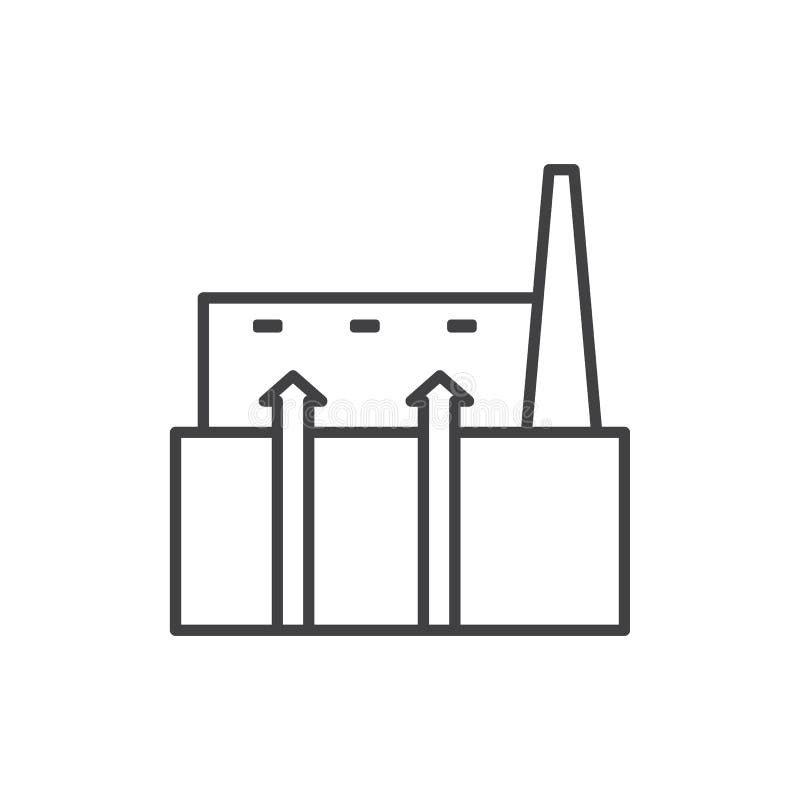 Outline Geothermal Energy Vector Icon. Isolated Black Simple Line Element Illustration from ...