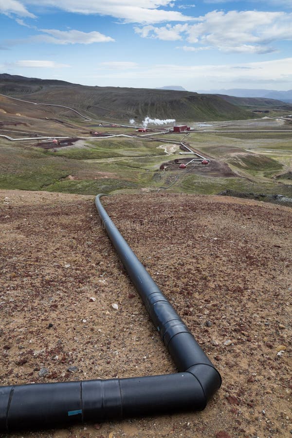 Geothermal energy pipeline stock image. Image of pipeline - 27809677