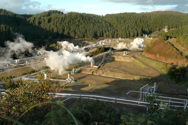 Geothermal Power Field stock photo. Image of plant, clean - 862740