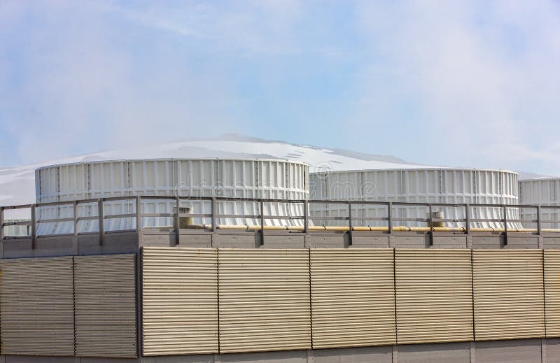 Geothermal Power Plant on the Mutnovsky Volcano Stock Photo - Image of ...