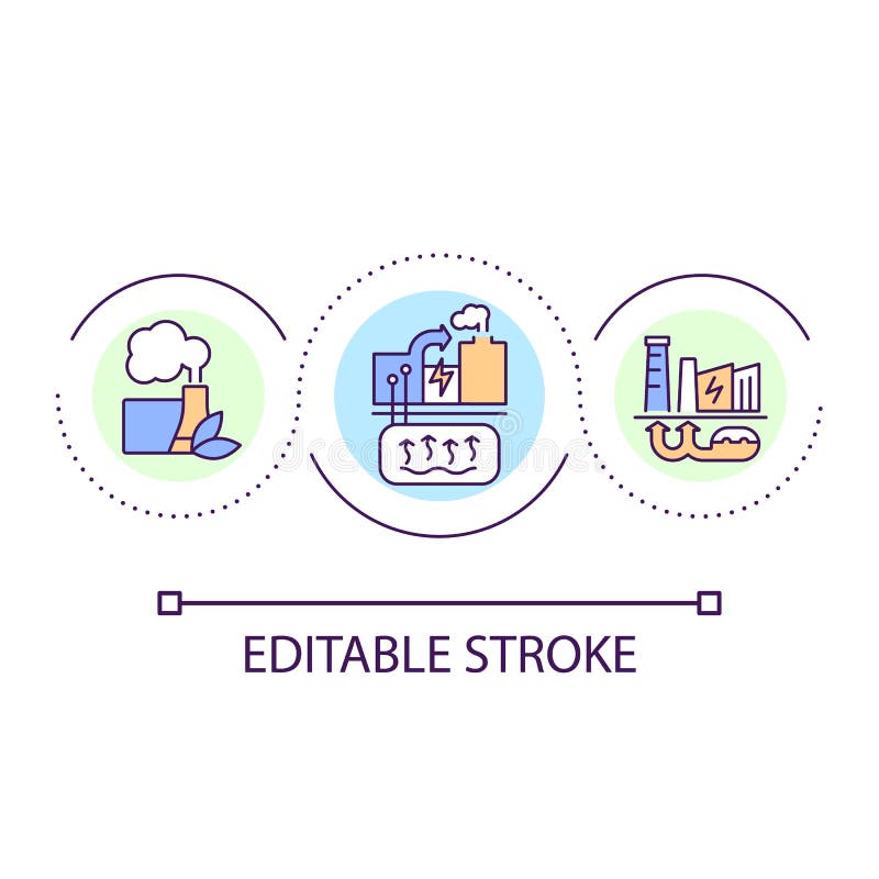 Geothermal Power Station Loop Concept Icon Stock Vector - Illustration ... Geothermal Power Station Loop Concept Icon Stock Vector - Illustration ...