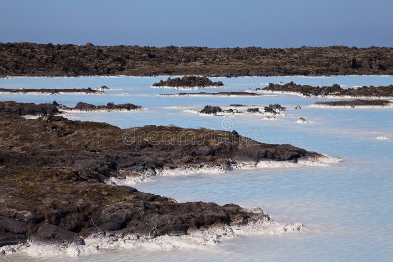 Geothermal Rock Pools and Hot Springs, Iceland Stock Photo - Image of ...