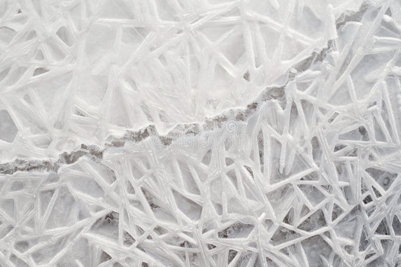 Geometrical Ice Patterns stock photo. Image of frozen - 132134796