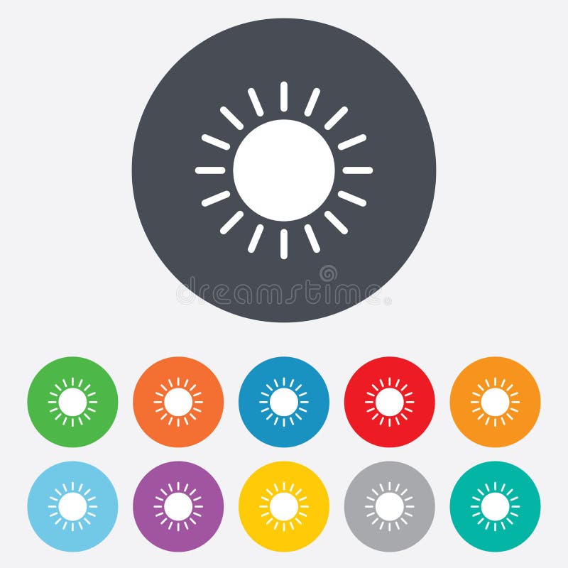 Geplaatste Cororknopen Het Symbool Van De Zonlichtzomer Vector Vector ...