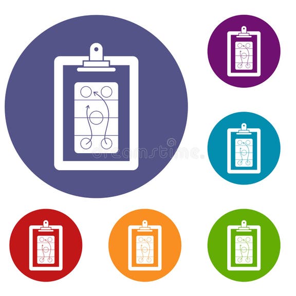 Geplaatste De Pictogrammen Van Het Spelplan Vector Illustratie - Illustration of inzameling ...