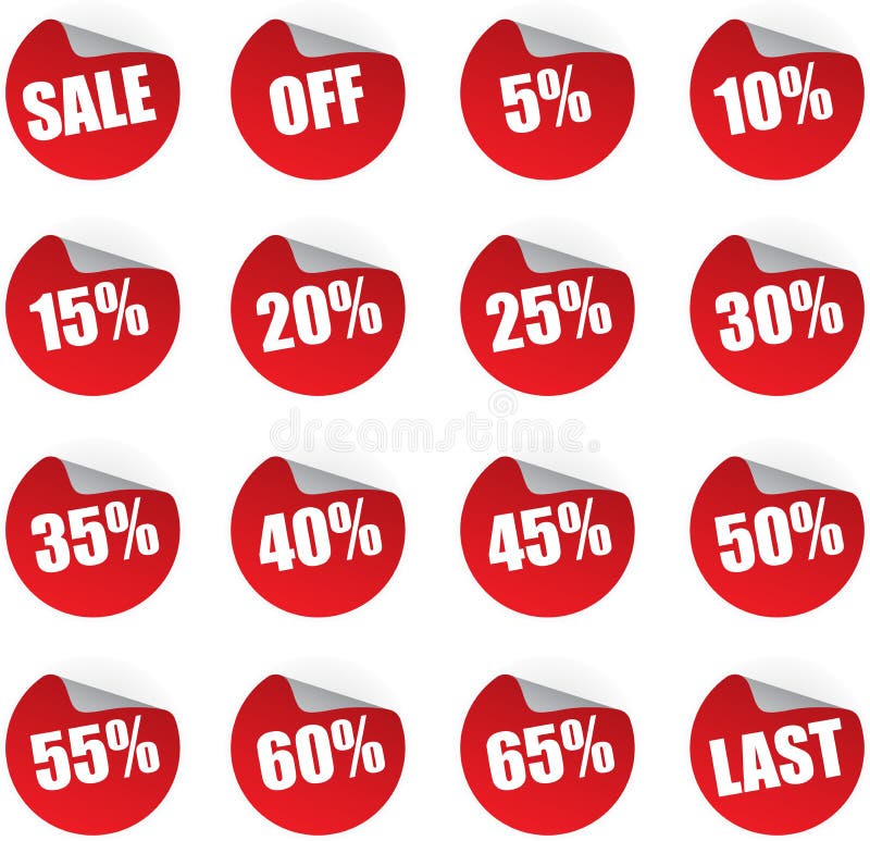 Cirkel kortingssticker vector illustratie. Illustration of viooltje ...