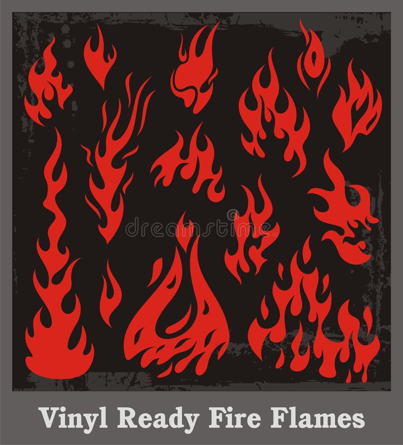 Geplaatste De Vlammen Van De Brand Vector Illustratie - Illustration of ... Geplaatste De Vlammen Van De Brand Vector Illustratie - Illustration of ...