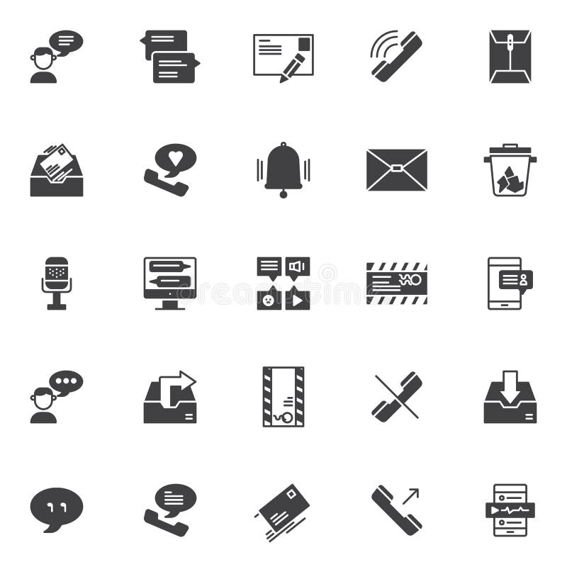 Dialoog vectorpictogram stock illustratie. Illustration of teken ...