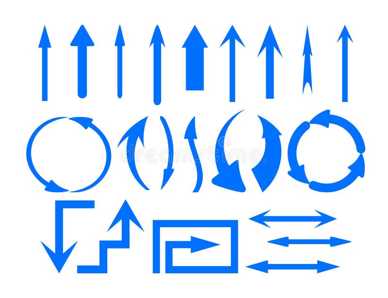 Pijlen en symbolen stock illustratie. Illustration of trek - 59102362
