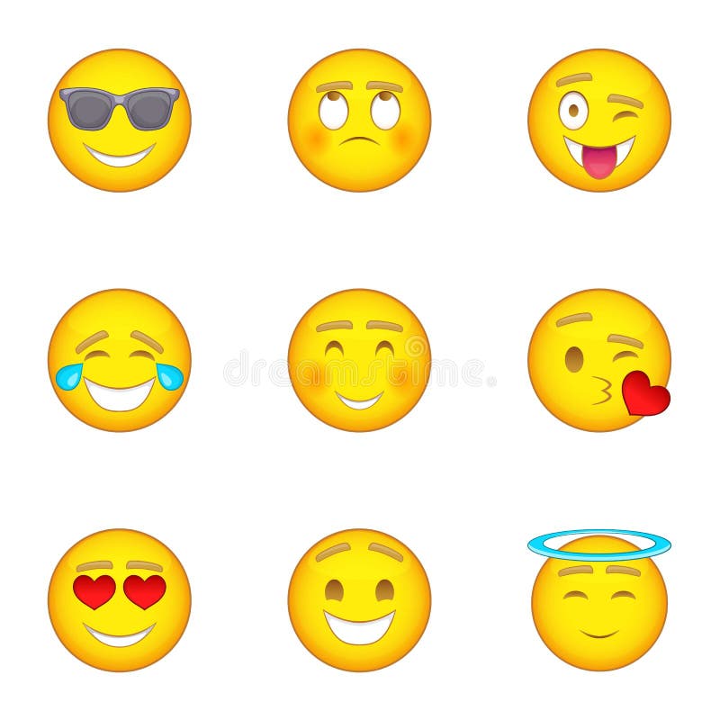 Boos Smileypictogram, Beeldverhaalstijl Vector Illustratie ...